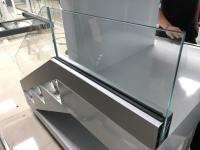 China Customizable 36'' or 42'' Height U Channel Glass Railing with 5 Years Warranty Frameless Glass Balustrade for sale