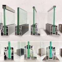 China Customizable 36'' or 42'' Height U Channel Glass Railing with 5 Years Warranty Frameless Glass Balustrade for sale