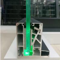 China Colorful LED Light U Channel Glass Railing with 8-16mm Laminated Glass and More than 5 Years Warranty for sale