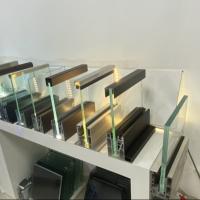 China Modern 8+8mm Laminated Tempered Glass Railing with Aluminum U Channel for Durability and 5+ Years Warranty for sale