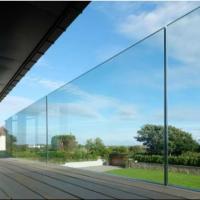 China Modern 8+8mm Laminated Tempered Glass Railing with Aluminum U Channel for Durability and 5+ Years Warranty for sale