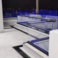China Modern Frameless Glass U Channel Railing with 12-20mm Tempered Glass for Outdoor Use for sale