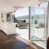 China Temperature Control Aluminum Folding Window with Customizable Glass Thickness and Weather Resistance for sale