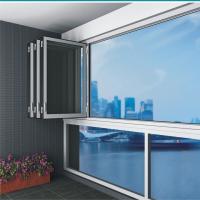 China Thermal Break Aluminum Folding Window with 5mm+12A+5mm Glass Thickness and Customizable Size for sale
