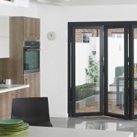 China Powder Coated Aluminum Folding Window with Stainless Steel Hardware and Good Sound Insulation for sale