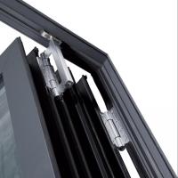 China Powder Coated Aluminum Folding Window with Stainless Steel Hardware and Good Sound Insulation for sale