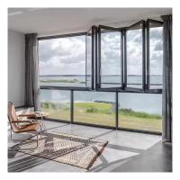 China ISO9001-2008 Certified Aluminum Folding Window with 100% Inspection Before Shipping and Easy Installation for sale