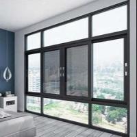 China Insulated Double Glazed Tempered Glass Aluminum Sliding Window with 10-Year Warranty and Wind Resistance for sale