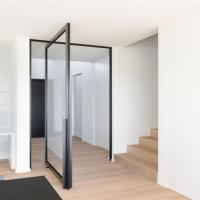 China Modern Aluminum Pivot Door with Low-E Glass, Wind Resistance Level 7, and Sound Insulation for Villas for sale