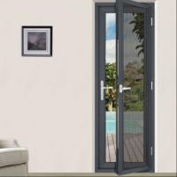 China Modern Minimal Aluminum Swing Door with Double-Layered Glass and Multi-Point Locking for sale