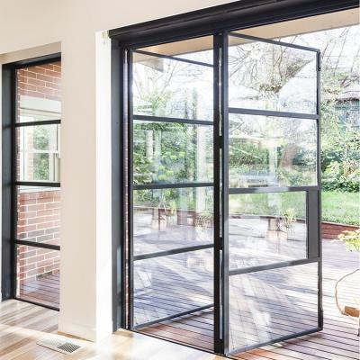 China Aluminum Swing Door with Broken Bridge Design for Sound Insulation and Aluminum Alloy 6063-T5 Frame for sale