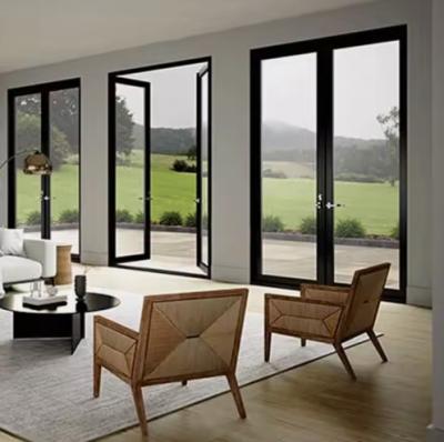 China High-Quality Aluminum Alloy 6063-T5 Frame Swing Door for Commercial and Residential Settings with Customizable Hardware Accessories for sale