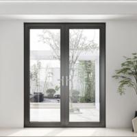China High-Quality Aluminum Alloy 6063-T5 Frame Swing Door for Commercial and Residential Settings with Customizable Hardware Accessories for sale