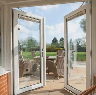 China Sturdy Windproof Aluminum Swing Door with More Than 5 Years Warranty and Aluminum Casement Door for sale