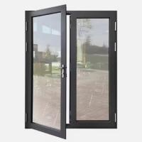 China Sturdy Windproof Aluminum Swing Door with More Than 5 Years Warranty and Aluminum Casement Door for sale