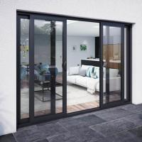 China Customizable Residential Aluminum Sliding Glass Doors with Enhanced Security Sound Insulation and Thermal Break for sale