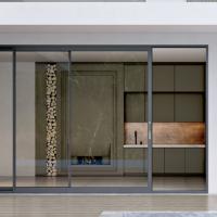 China Customizable Aluminum Sliding Door with Enhanced Security and Stainless Steel Screen Netting for 50 Years Durability for sale