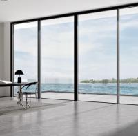 China CE Certified Aluminum Sliding Door with 1.2mm-2.2mm Frame Thickness and -20℃ To +50℃ Working Temp for sale