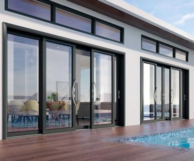 China Modern Design Aluminum Sliding Door with 50 Years Life Span and 6063 Profile for Residential and Commercial Use for sale