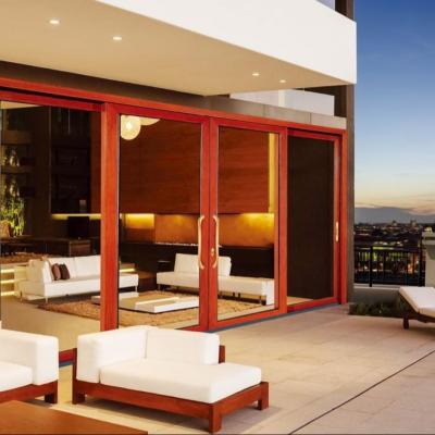 China 6063 Profile Aluminum Sliding Door with Good Sealing and Oil Fume Prevention for Residential Use for sale