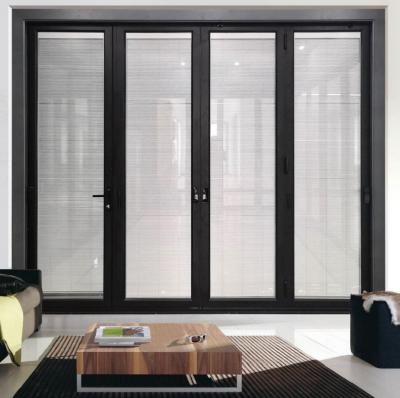 China High-grade Aluminum Bi Folding Door with Customized Frame Width and Sound Insulation for sale