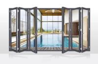 China Customizable Size Aluminum Bifold Door with Stainless Steel Hardware and 10 Years Warranty for sale