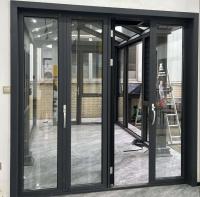 China High Efficiency Aluminum Folding Door with 2.0mm Profile Thickness and 10-year Warranty for sale