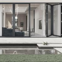 China Custom Sizes Durable Aluminum Bifold Door with Thermal Insulation for Modern Homes for sale
