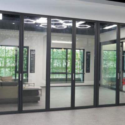 China Customized Waterproof Aluminum Folding Door with 2.0mm Profile Thickness and 10 Years Warranty for sale