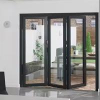 China Sleek And Modern Aluminum Folding Door with 10-Year Warranty and Customized Surface Treatment for sale