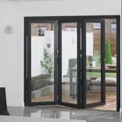 China Sleek And Modern Aluminum Folding Door with 10-Year Warranty and Customized Surface Treatment for sale