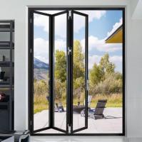 China Sleek And Modern Aluminum Folding Door with Secure Locking Mechanism and Good Sound Insulation for sale