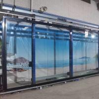 China Secure Locking Aluminum Folding Door with Max Height 6m and Max Panel Width 1m for Indoor and Outdoor Use for sale