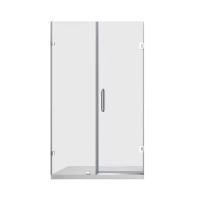 China Waterproof Easy Clean Low-Maintenance Aluminum Sliding Door with Tempered Glass Shower Panel for sale