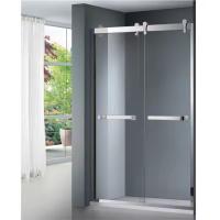 China Waterproof Easy Clean Low-Maintenance Aluminum Sliding Door with Tempered Glass Shower Panel for sale
