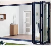 China Sound Proof Water Proof Insulated Aluminum Folding Door with 6063-T5 Profile and 6m Max Height for sale