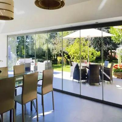 China Durable Aluminum Folding Door with 50 Years Life Span Wind and Rain Resistance and Heat Insulation for sale