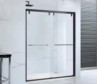 China Side Sliding Aluminum Frame Glass Partition Wall with Stainless Steel Hardware for Bathroom Shower Partition for sale