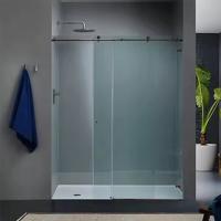 China Internal Glass Partition Door with 1.4mm Profile Thickness Frosted Glass and 50 Years Life Span for sale