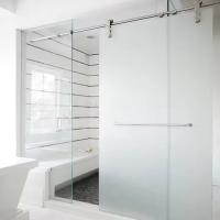 China Internal Glass Partition Door with 1.4mm Profile Thickness Frosted Glass and 50 Years Life Span for sale