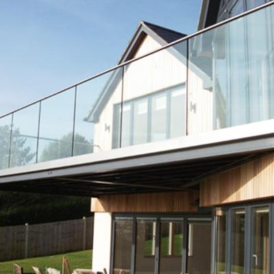 China Modern Design 12mm Toughened Glass U Channel Railing with Five Years Warranty and Weather Resistant Finish for sale