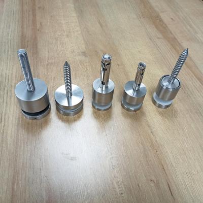 China Adjustable Stainless Steel 304/316 Standoff Glass Railing System with 30mm/42.4mm Diameter for 8-12mm Glass for sale