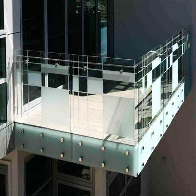 China 304 Stainless Steel Glass Railing Standoff Clamps for 8-12mm Glass for sale
