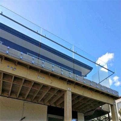 China Stainless Steel Standoff Glass Railing System for Balcony Deck Stair for sale