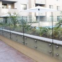 China Stainless Steel Standoff Glass Railing System for Balcony Deck Stair for sale