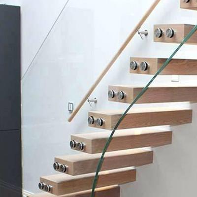 China Stainless Steel Standoff Glass Railing System with 30mm and 42.4mm Diameter for 8-12mm Glass Balustrade for sale