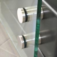 China Stainless Steel Standoff Glass Railing System with 30mm and 42.4mm Diameter for 8-12mm Glass Balustrade for sale