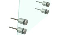 China Stainless Steel Standoff Glass Railing System with 30mm and 42.4mm Diameter for 8-12mm Glass Balustrade for sale