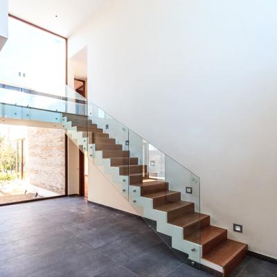China Customizable Standoff Glass Railing System with 8-12mm Tempered Glass and 0.8m-1.2m Height for sale