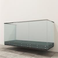 China Customizable Standoff Glass Railing System with 8-12mm Tempered Glass and 0.8m-1.2m Height for sale